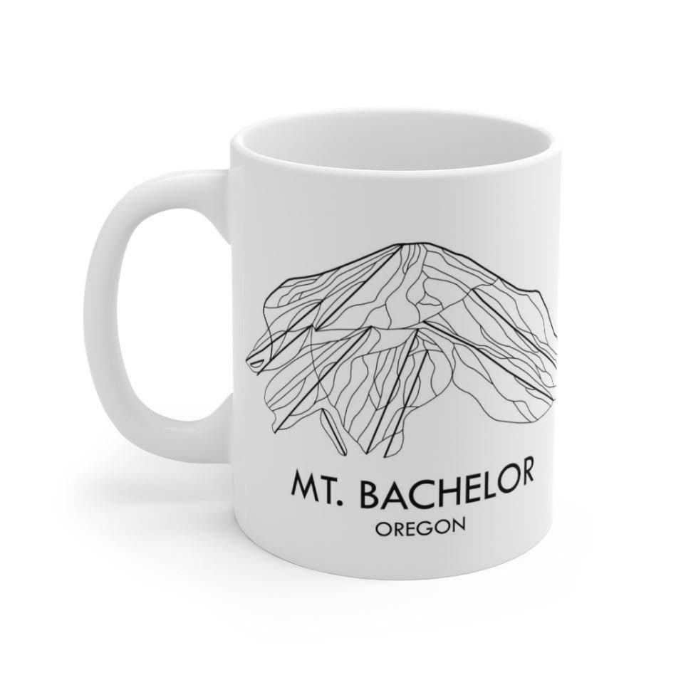 Mt. Bachelor Ski Resort Mt. Bachelor Trail Map Ski Map Art Affordable ...