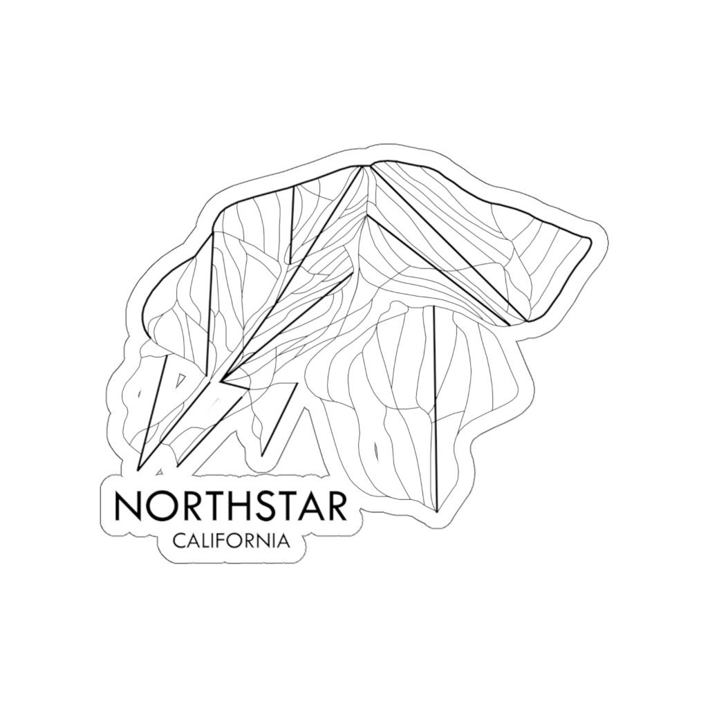 Northstar Sticker Northstar Trail Map Sticker Northstar - Etsy