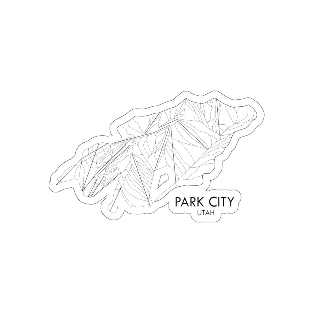 Park City Sticker Park City Trail Map Sticker Park City - Etsy