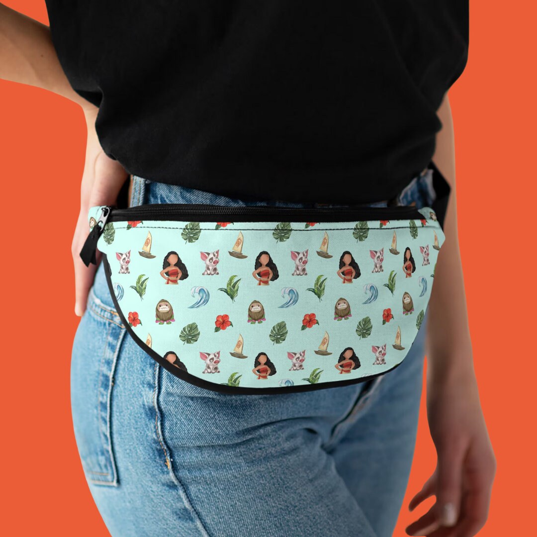 Moana Theme Park Fanny Pack Wayfinder Princess Belt Bag Aqua Adult ...
