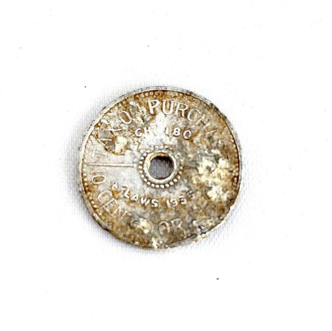 1930s Aluminum Sales Tax Token From Washington - Etsy