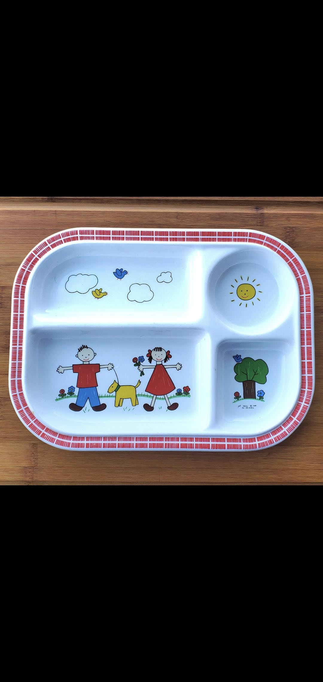 1984 Selandia P. Wong Designed Divided Child’s Plate - Etsy