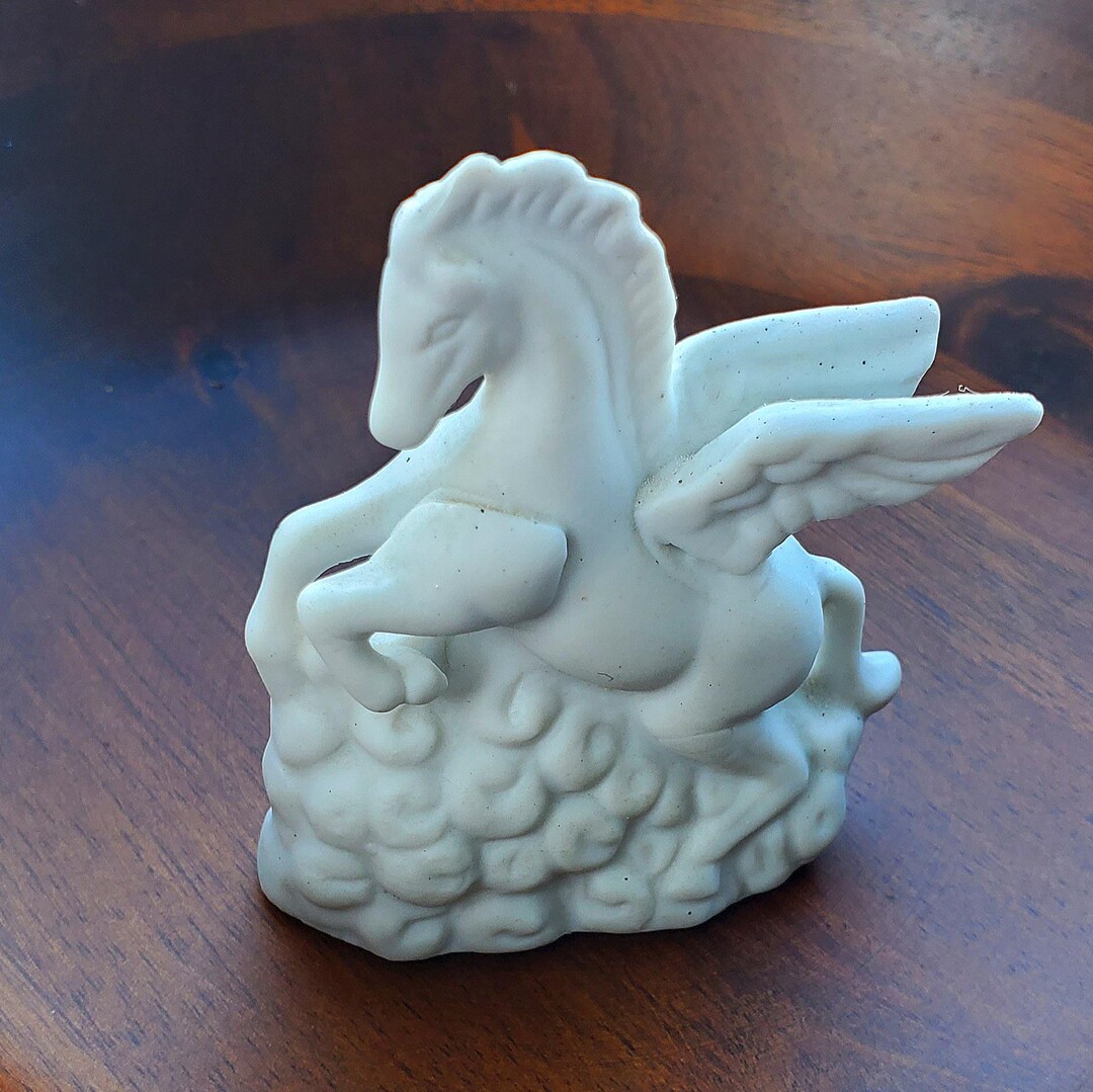 White Vintage Aldon Japan Porcelain Pegasus - Etsy