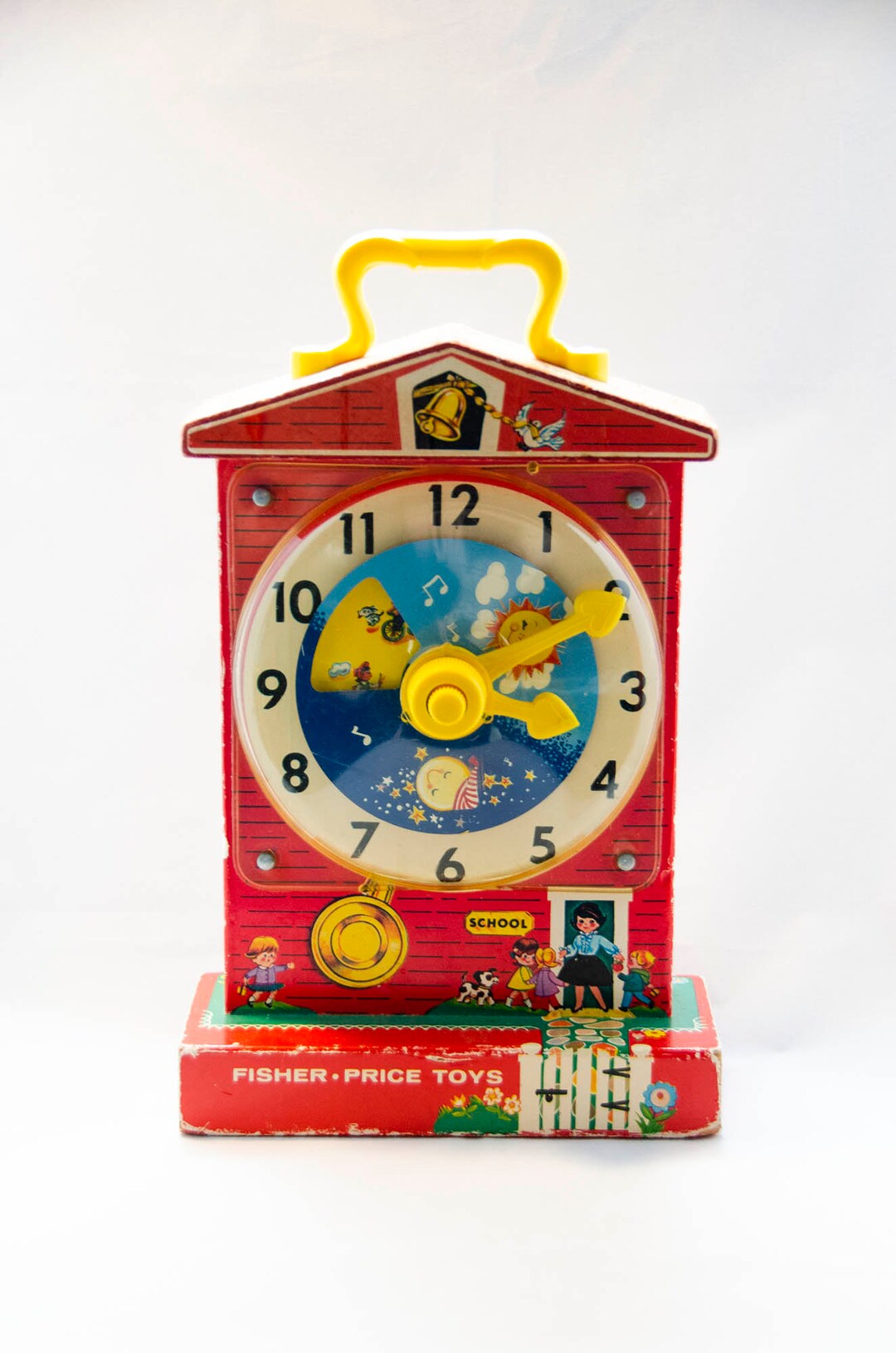 Mid-century Fisher Price Music Box Clock - Etsy