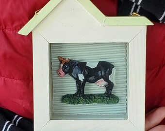 Cow Shadow Box - Etsy
