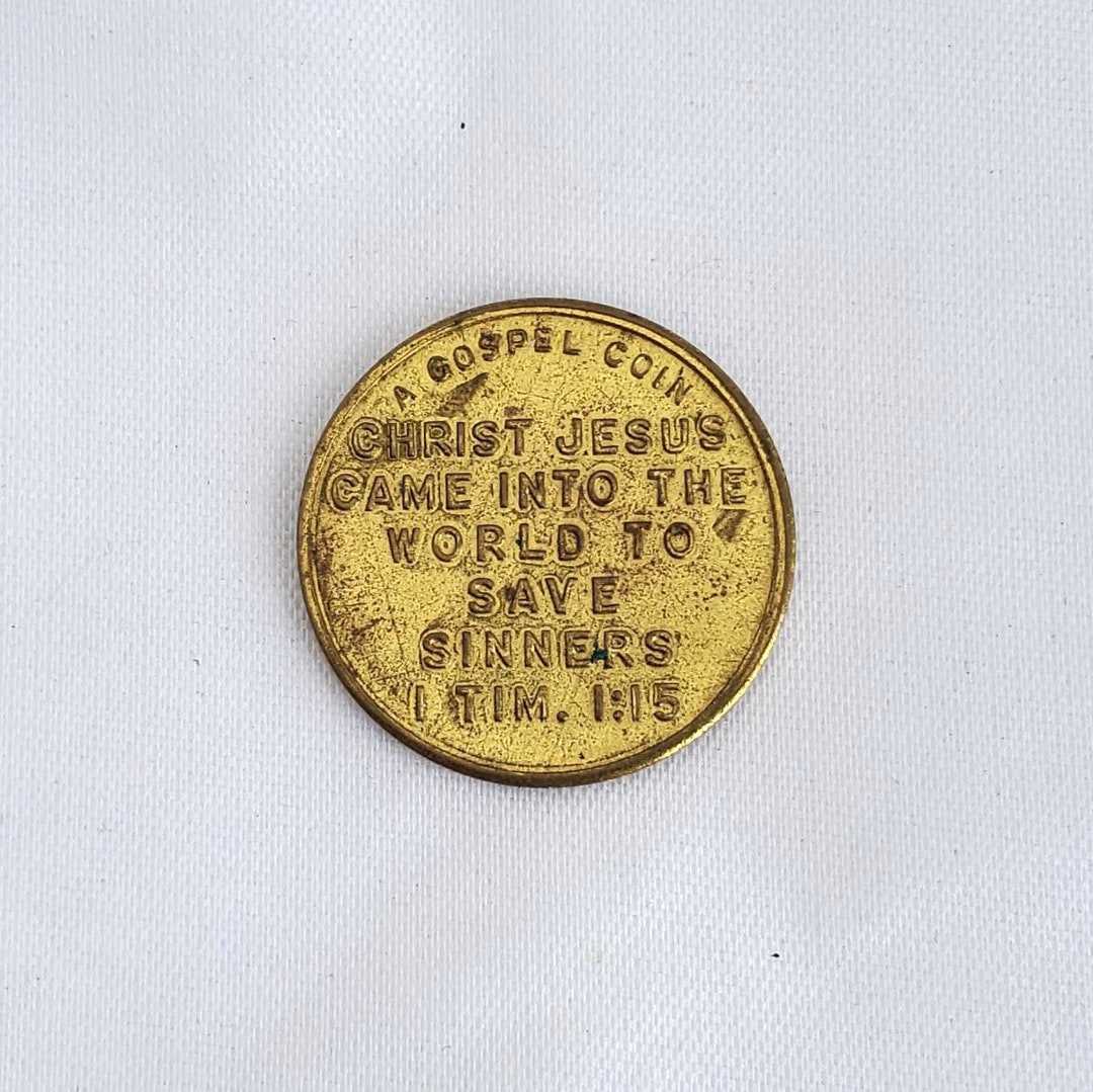 Vintage 1960s Gospel Coin: Bible Verse Token - Etsy
