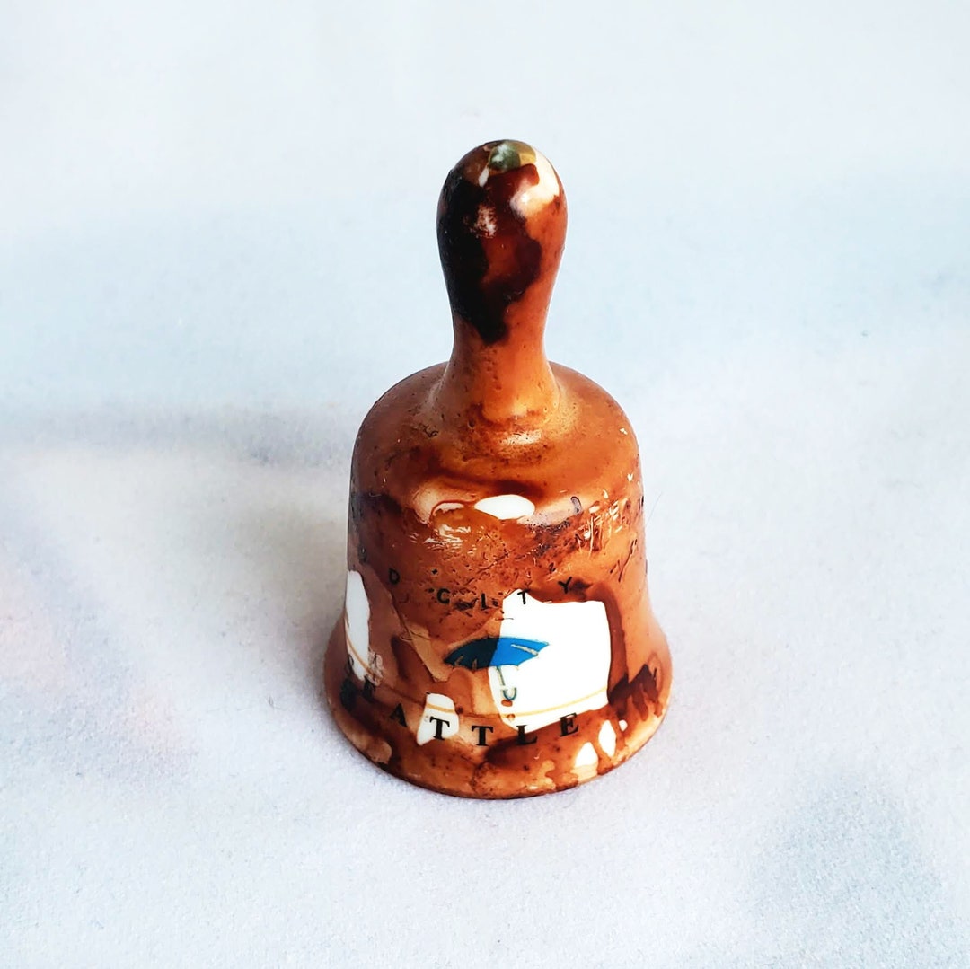 Hand-painted Souvenir Tea Bell From Seattle Washington - Etsy