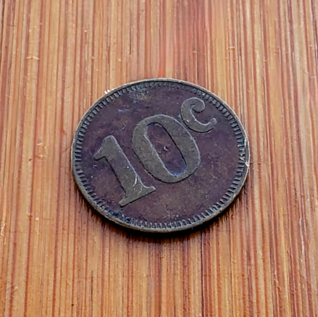 Vintage 10 Cent Coin/token for an Unknown Trade - Etsy