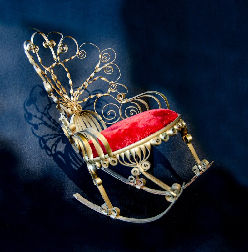 1970s Handmade Tin Can Doll House Rocking Chair - Etsy