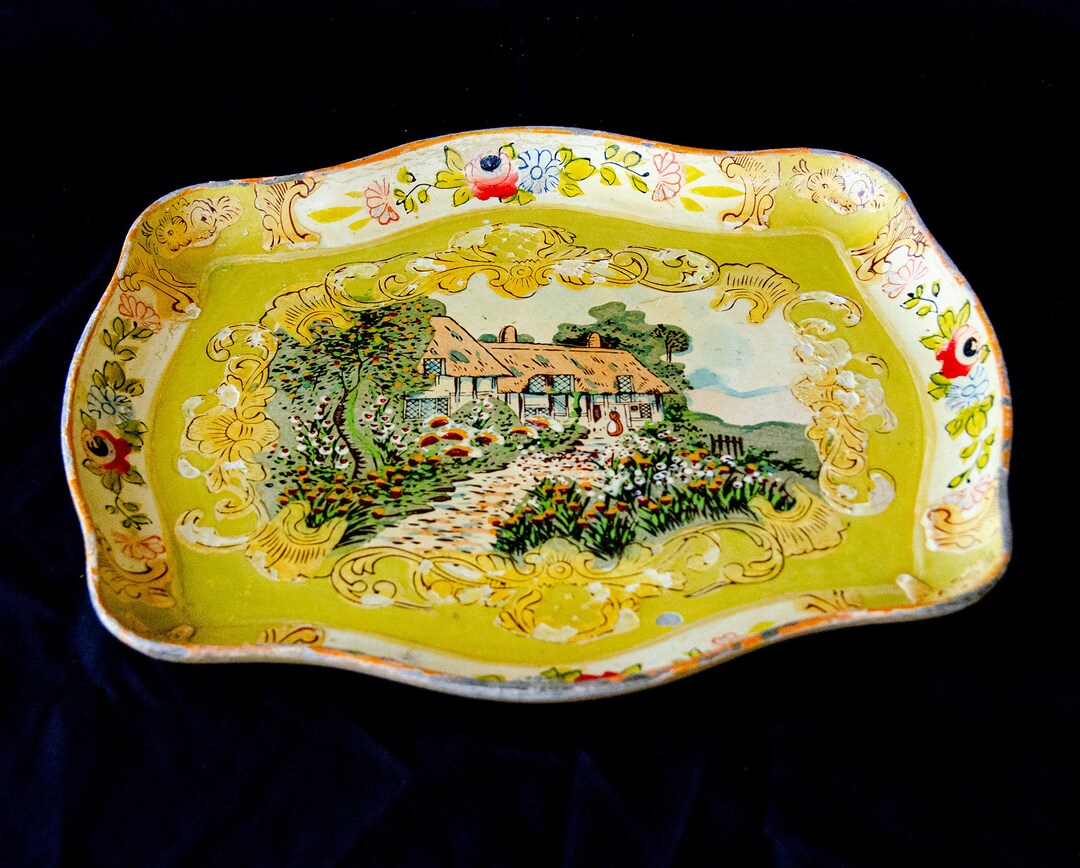 1950-70's Buttercup-yellow Paper Mache Tray Made in Japan - Etsy