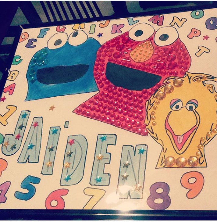 Customized Sesame Street Painting - Etsy