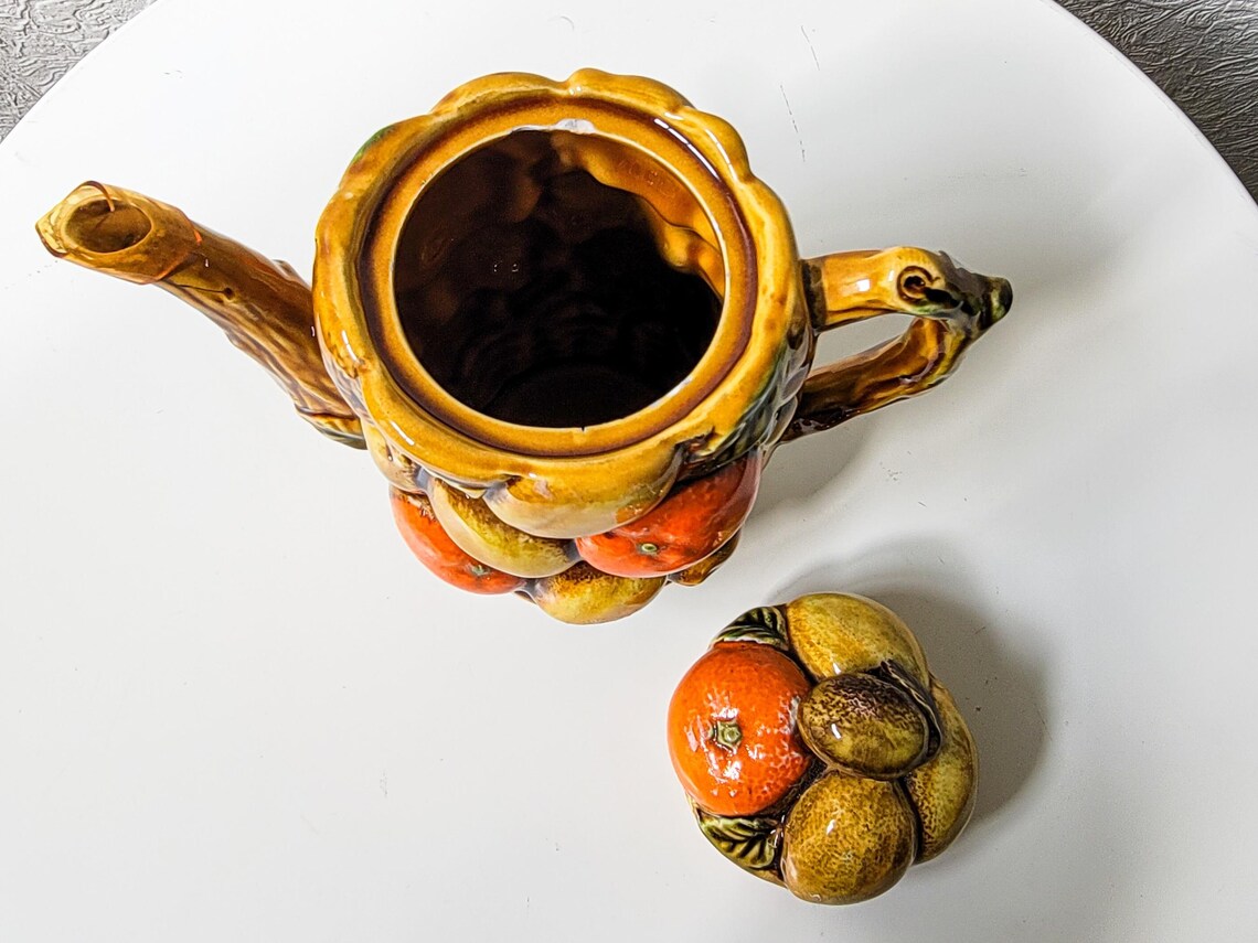 Vintage Inarco Japan Fruit-themed Kitchen Set – Teapot, Pitcher, Jelly ...