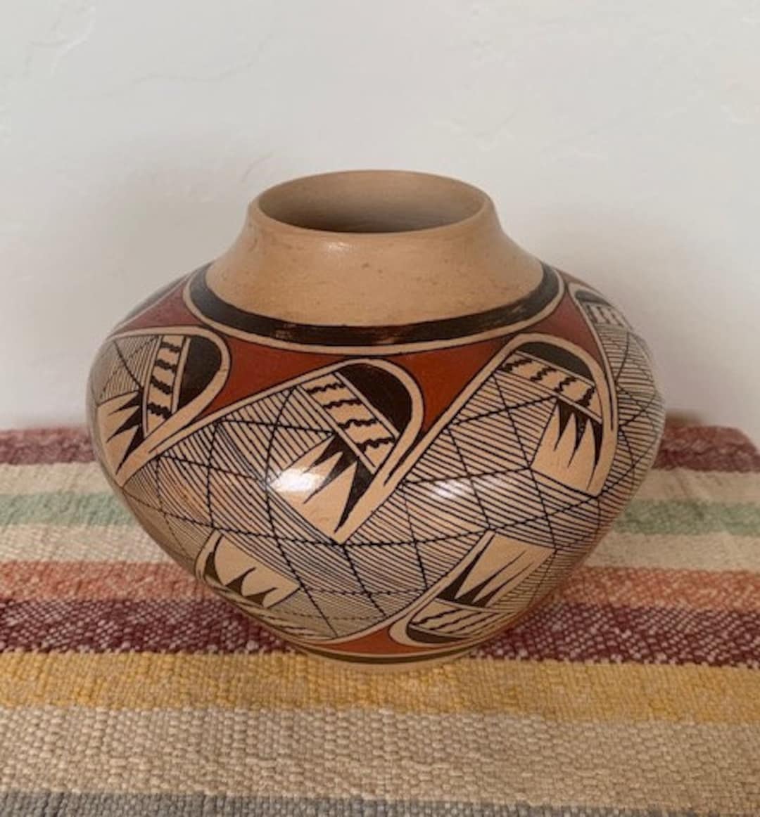 Hopi Pueblo Indian Pottery Migration Pattern by Clinton Polacca Nampeyo ...