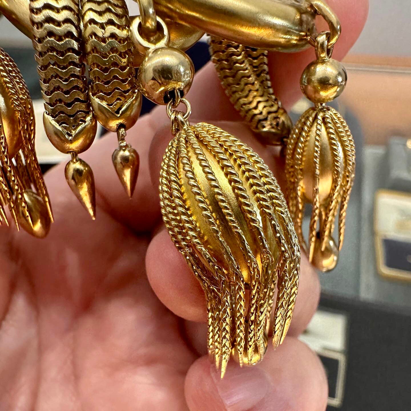 Mid-victorian Gold Guard Chain, Brooch/pendant and Bracelet Set, Circa ...