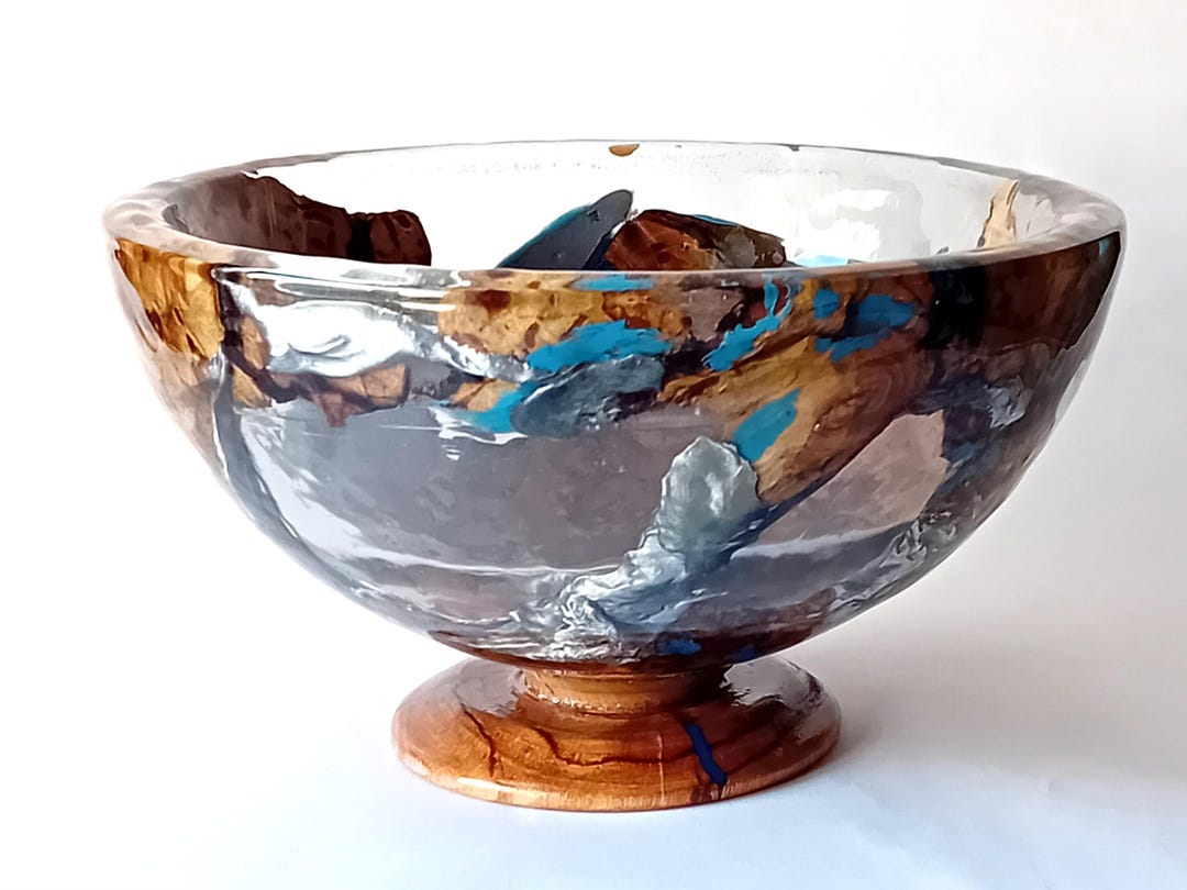 Handmade Olive Root Centerpiece: Cast Glass Rustic Bridal Decor - Etsy