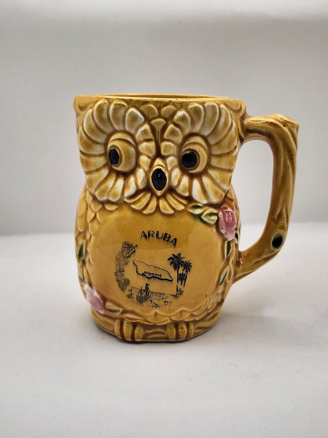 Vintage Aruba Souvenir Mug in a Shape of a Owl. - Etsy