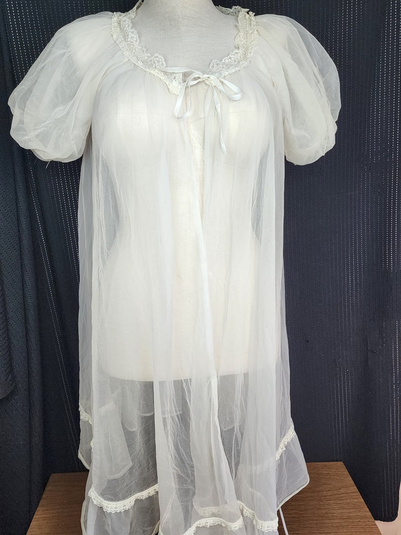Vintage Sheer Lisette Nightgown Upcycle Rescue DIY - Etsy