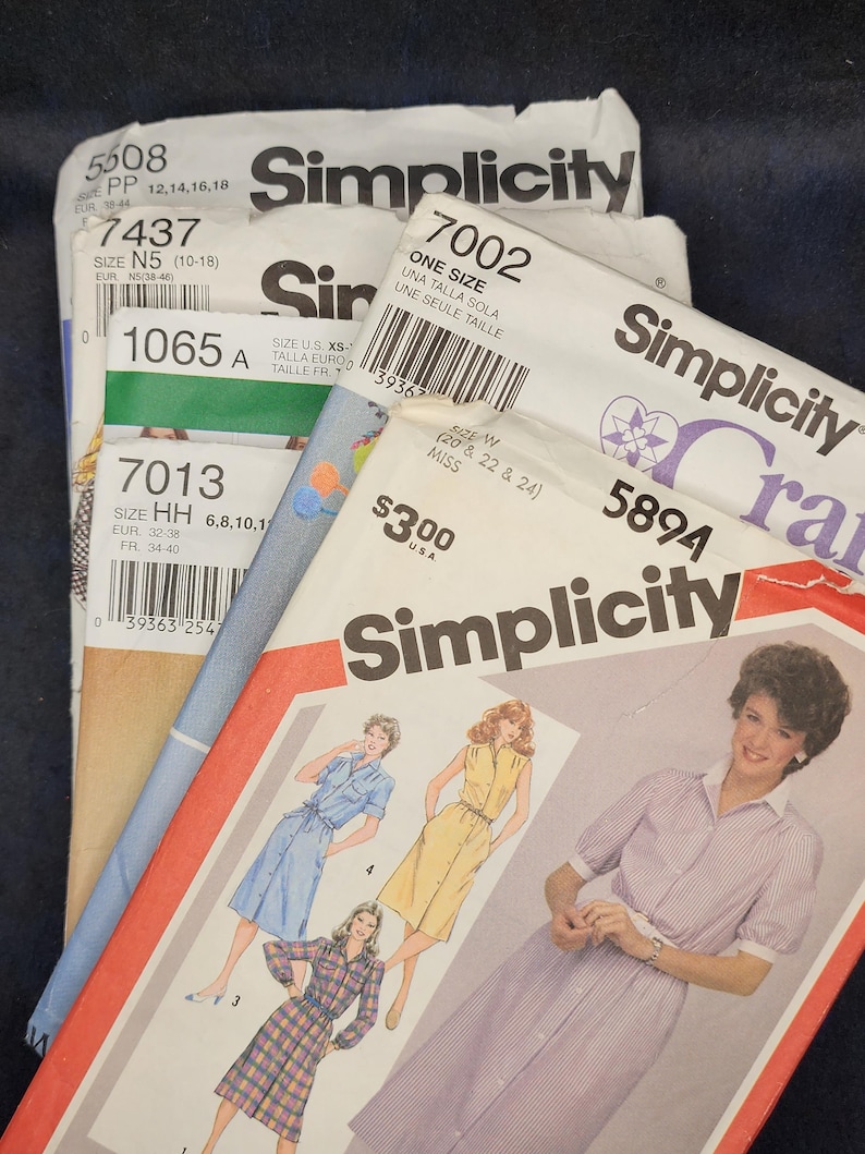 Vintage Simplicity Sewing Patterns Uncut - Etsy