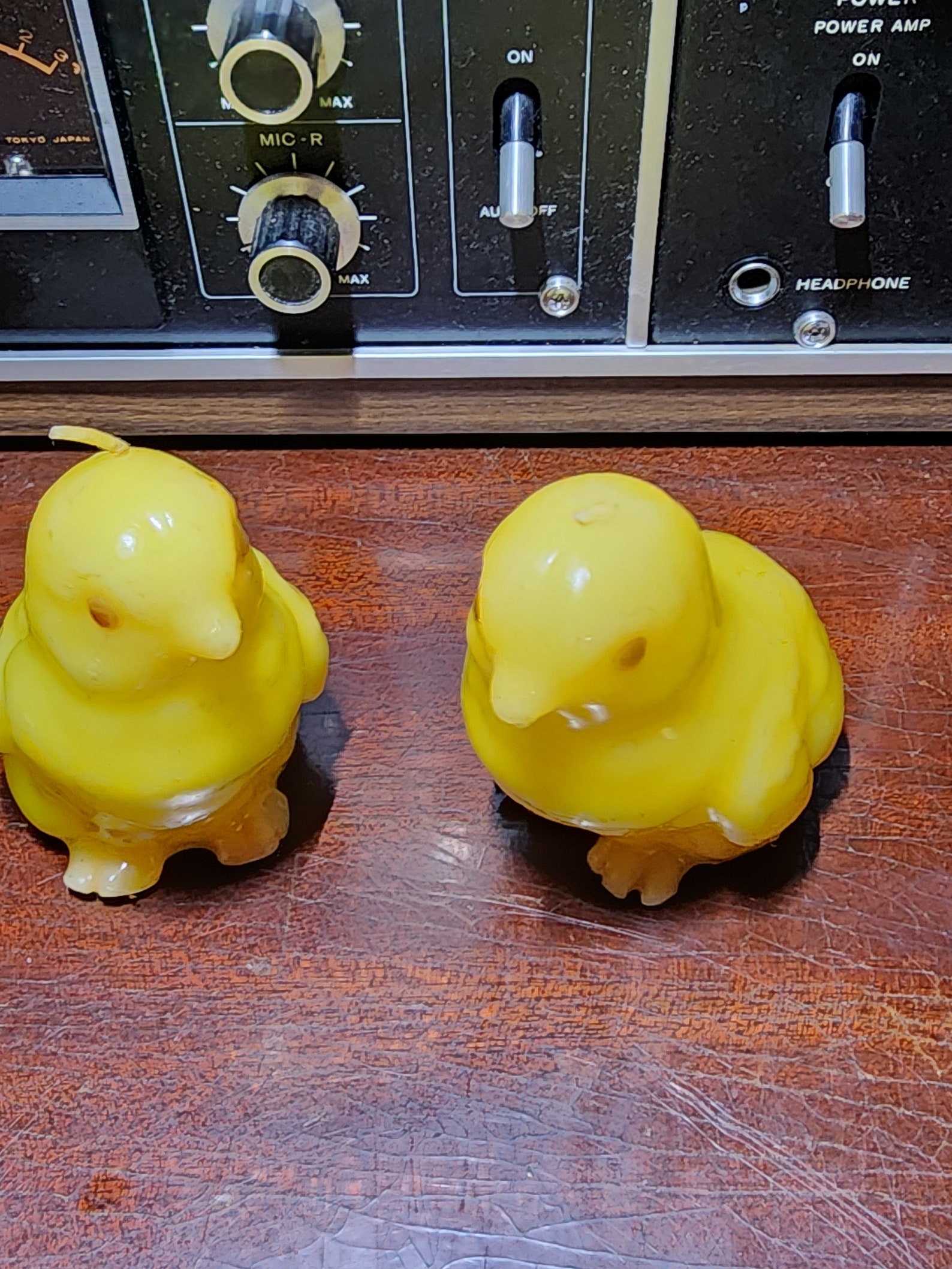 Pair of Vintage Yellow Chicks Candles. - Etsy