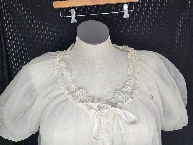 Vintage Sheer Lisette Nightgown Upcycle Rescue DIY - Etsy