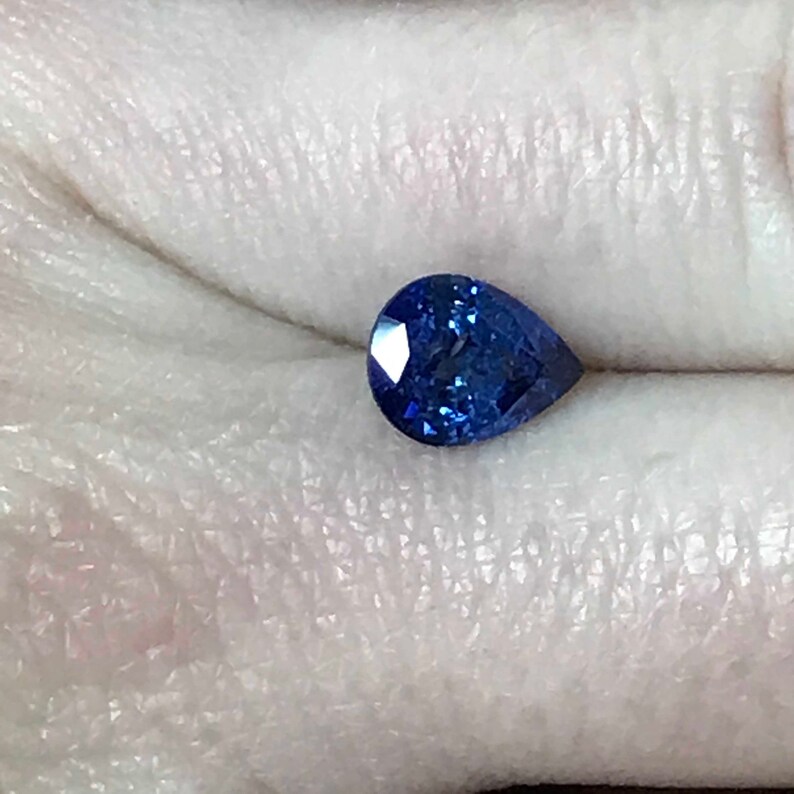 Blue Sapphire, Pear Sapphire, Pear Shape Sapphire, 1 Carat Sapphire ...
