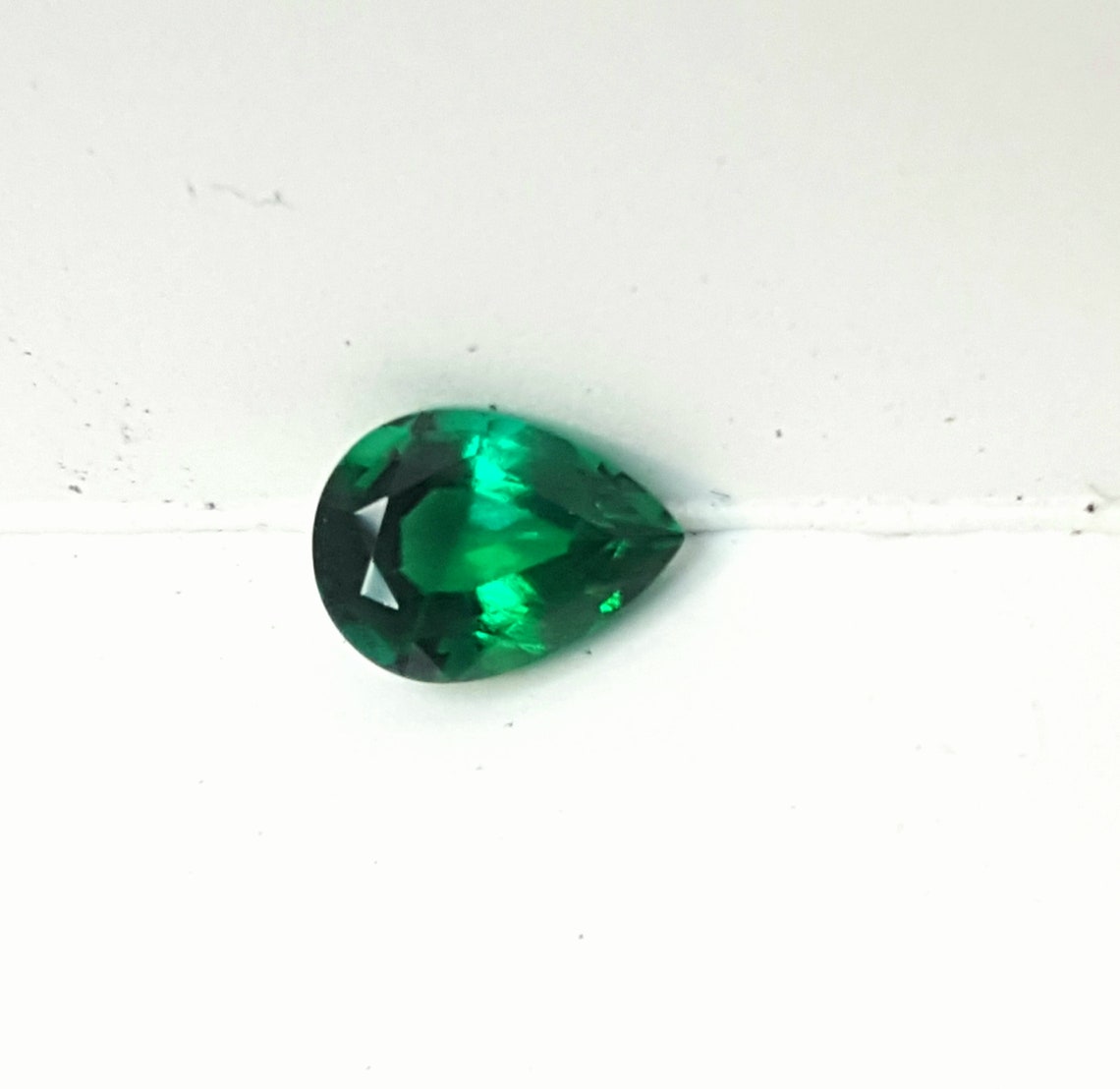 Created Emerald 6X8 Mm, Pear Shape, Lab Created, Top Quality Cut, Green ...