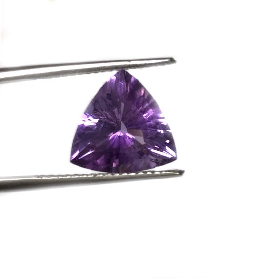 Natural Amethyst Trillion Cut 13mm Triangle 5.40 Carat | Etsy