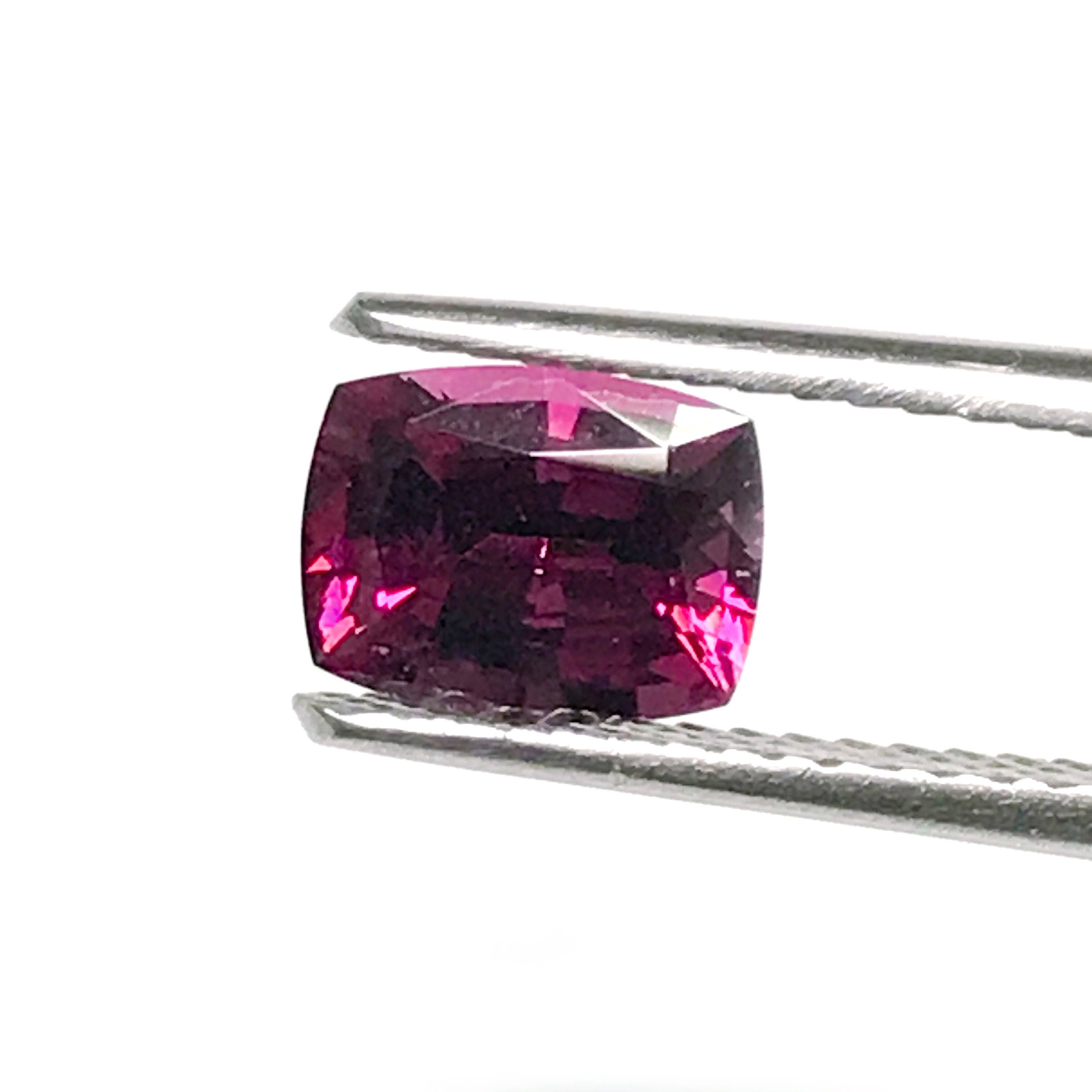 6X8 Mm Rhodolite Garnet Cushion Cut Natural Rhodolite Natural Garnet ...