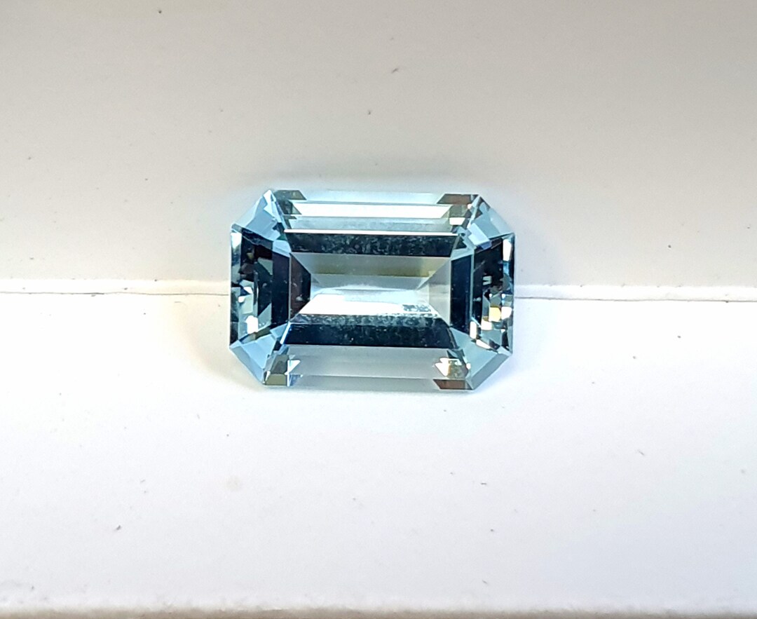 Aquamarine Emerald Cut, 13.5x9.5 Mm Aquamarine, 5.50 Carats Aquamarine ...