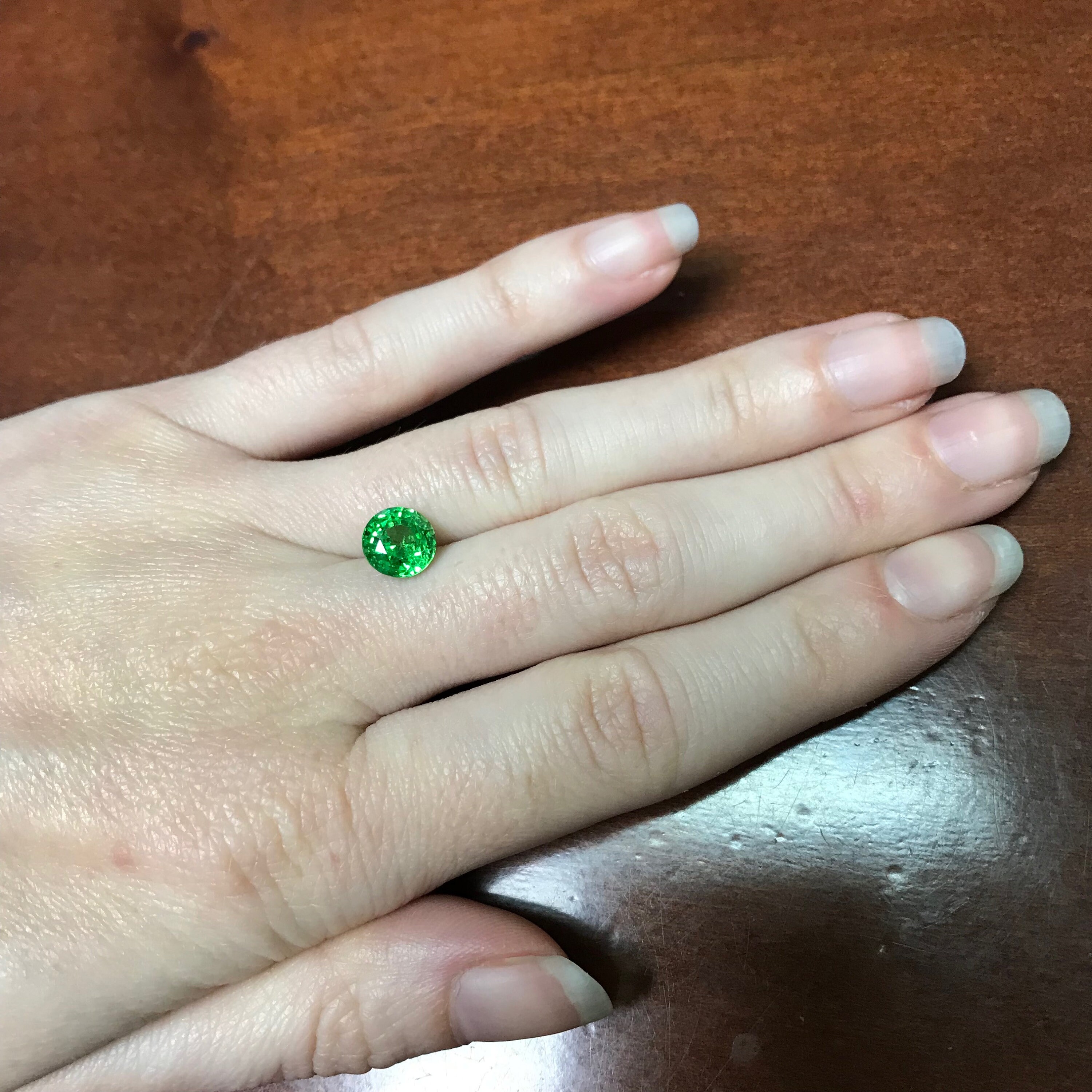 Tsavorite Garnet, Round Cut Garnet, 2 Carat Garnet, Green Garnet ...