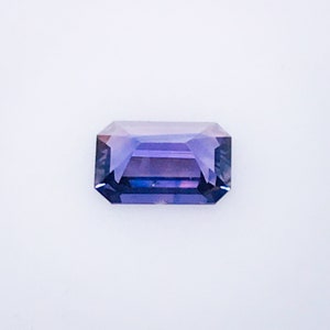 Natural Sapphire, Purple Sapphire Emerald Cut 0.58 Carat, Natural ...