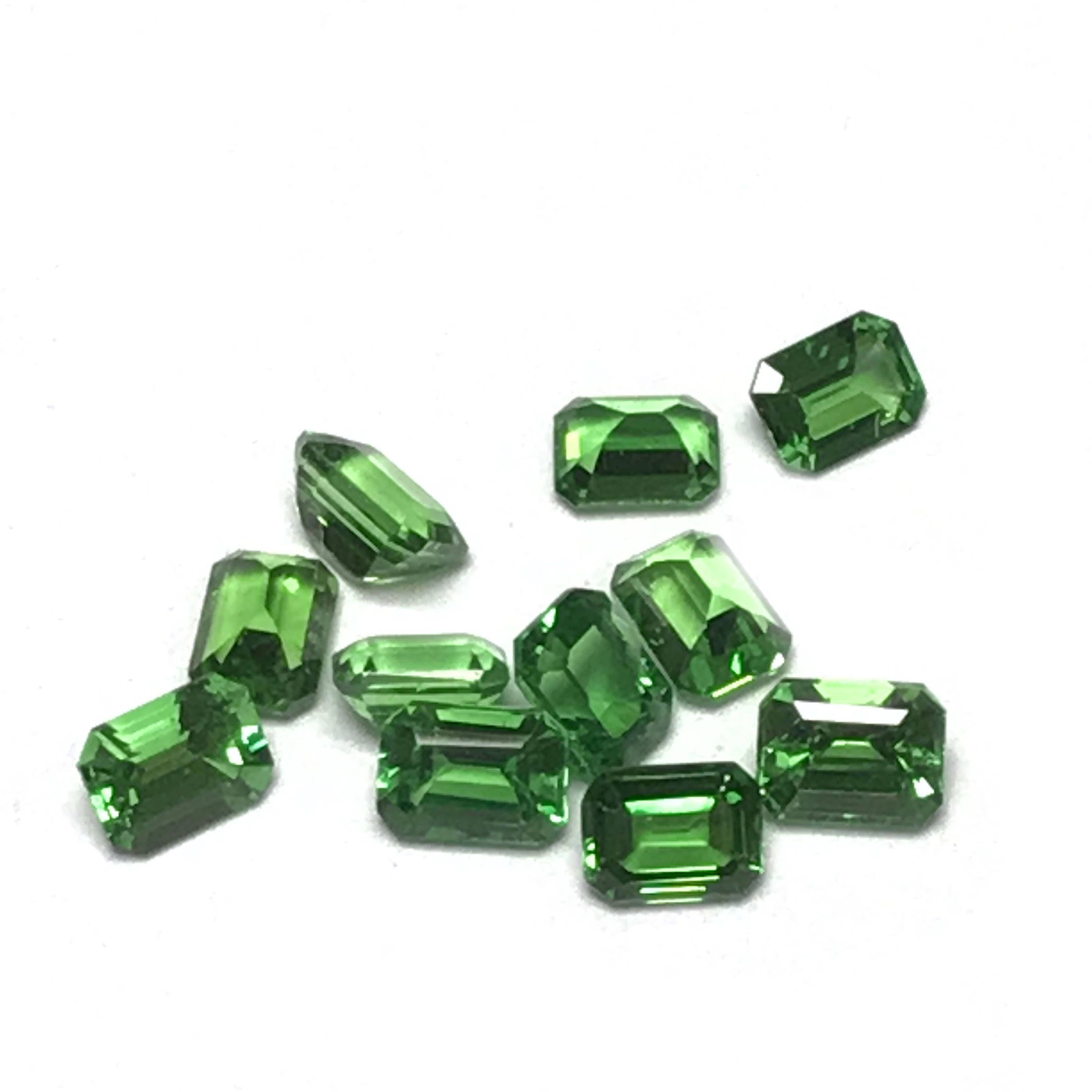3x4 Mm Tsavorite Garnet Emerald Cut Green Garnet High Quality - Etsy