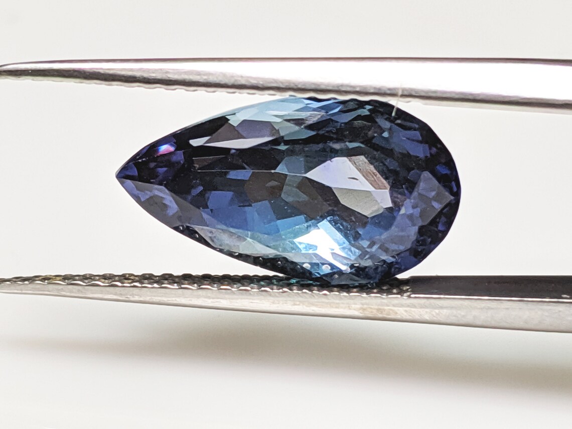 Tanzanite, Fancy Tanzanite, Pear Shape Tanzanite, 5.28 Carats Tanzanite ...