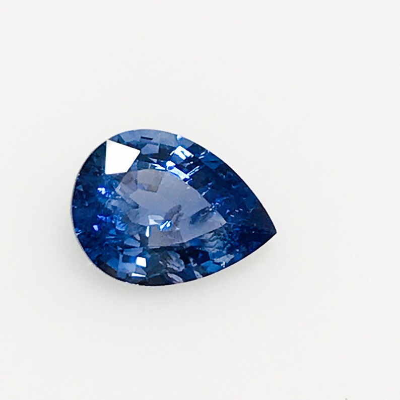 Blue Sapphire, Pear Shape Sapphire, 1 Carat Sapphire, Corundum, Natural ...