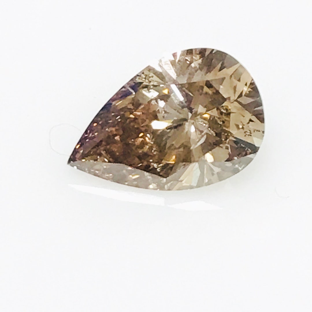 Fancy Brown Diamond Pear Shape 10x6.5 Mm, 1.73 Carats, Natural Fancy ...