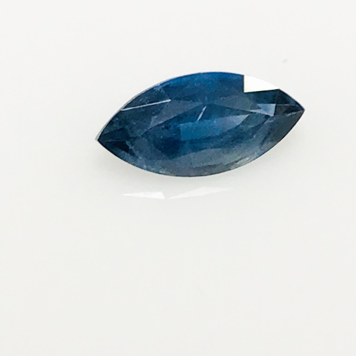 Zafiro azul Zafiro talla marquesa Zafiro de 1 quilate - Etsy España