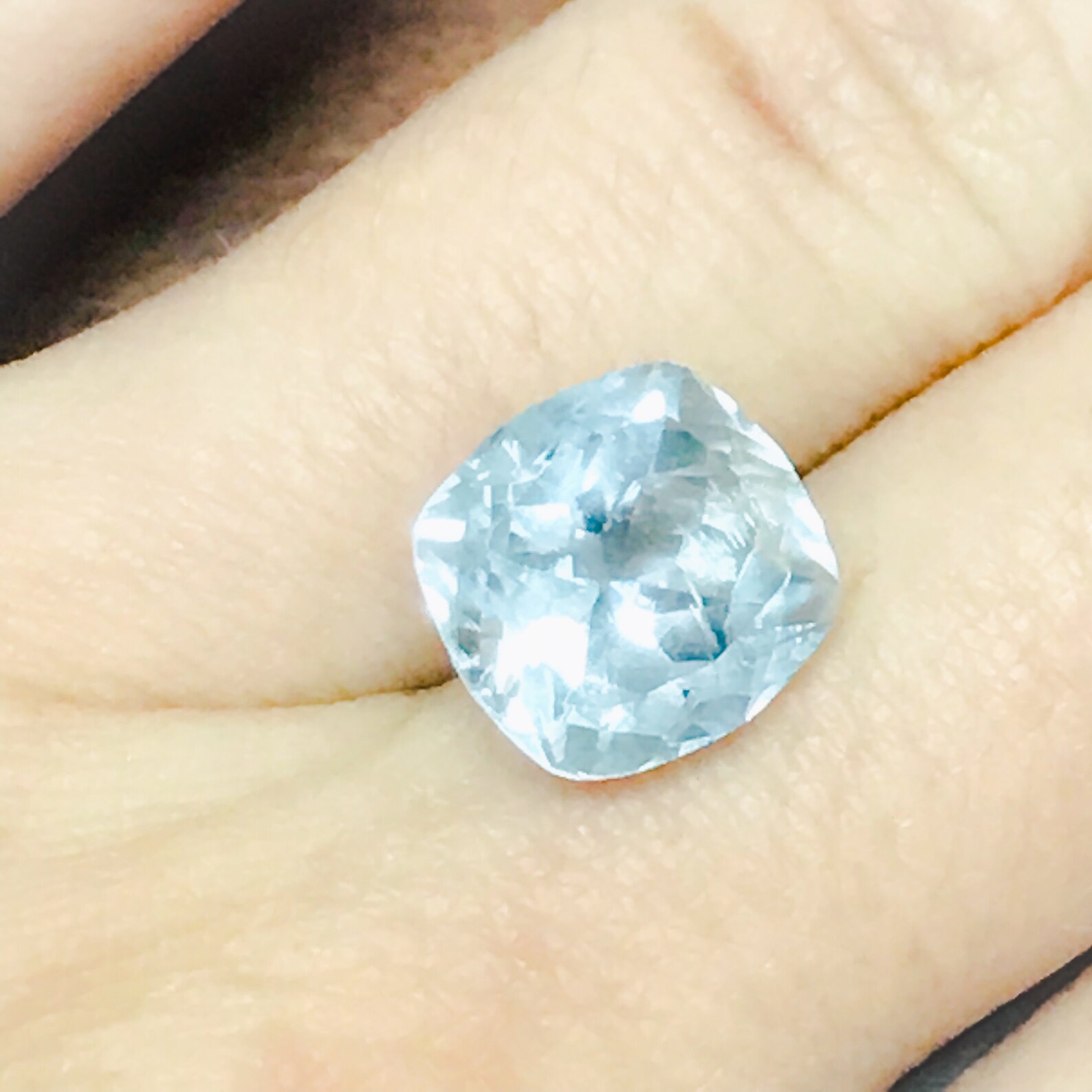 9.5X9 Mm Aquamarine Cushion Cut Natural Aquamarine Calibrate - Etsy Israel