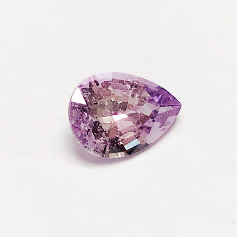 Fancy Sapphire Pear Shape 8X5.5 Mm, 1.15 Carat, Natural Fancy Lavender ...