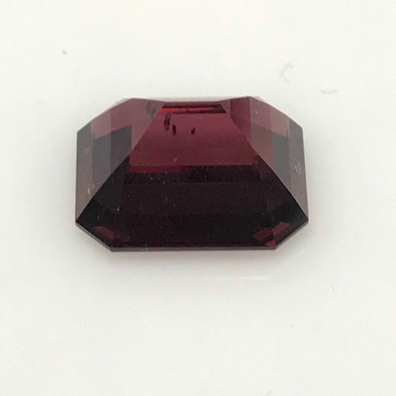 Garnet, Emerald Cut Garnet, 4 Carat Garnet, 10x8 MM Garnet, Natural ...