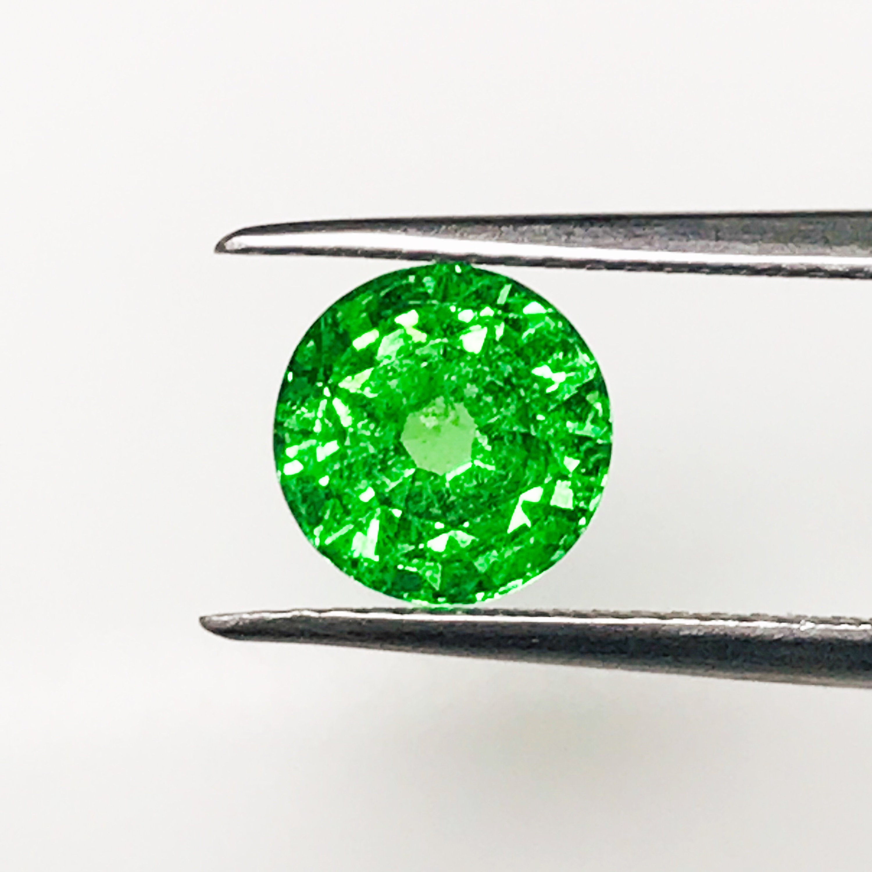 Tsavorite Garnet, Round Cut Garnet, 2 Carat Garnet, Green Garnet ...