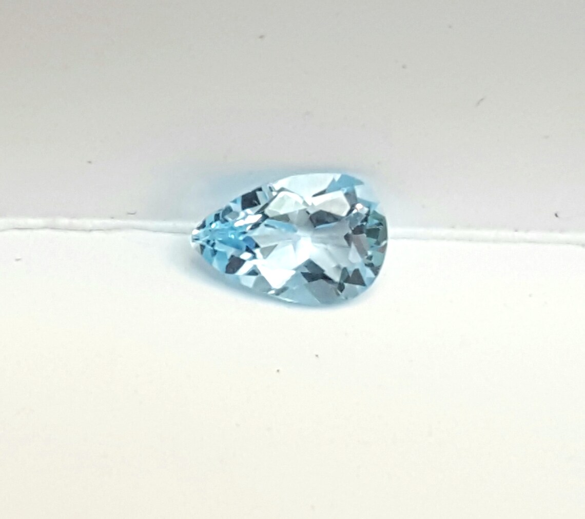 Blue Topaz 6x9 Mm Pear Shape, Swiss Blue Color, Natural Blue Topaz ...
