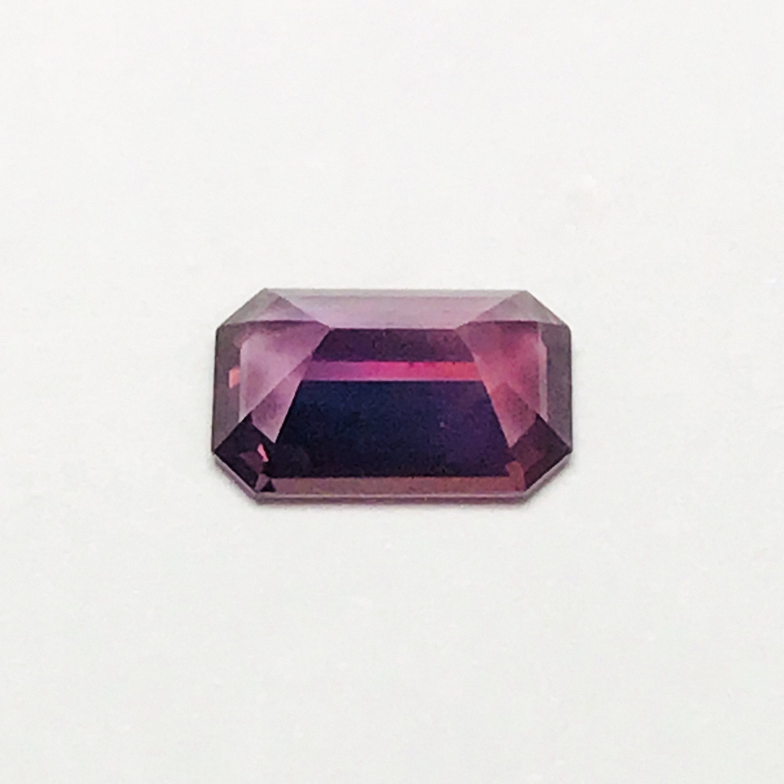 Raspberry Pink Sapphire Emerald Cut 8x5.5 Mm Carat 1.47 - Etsy