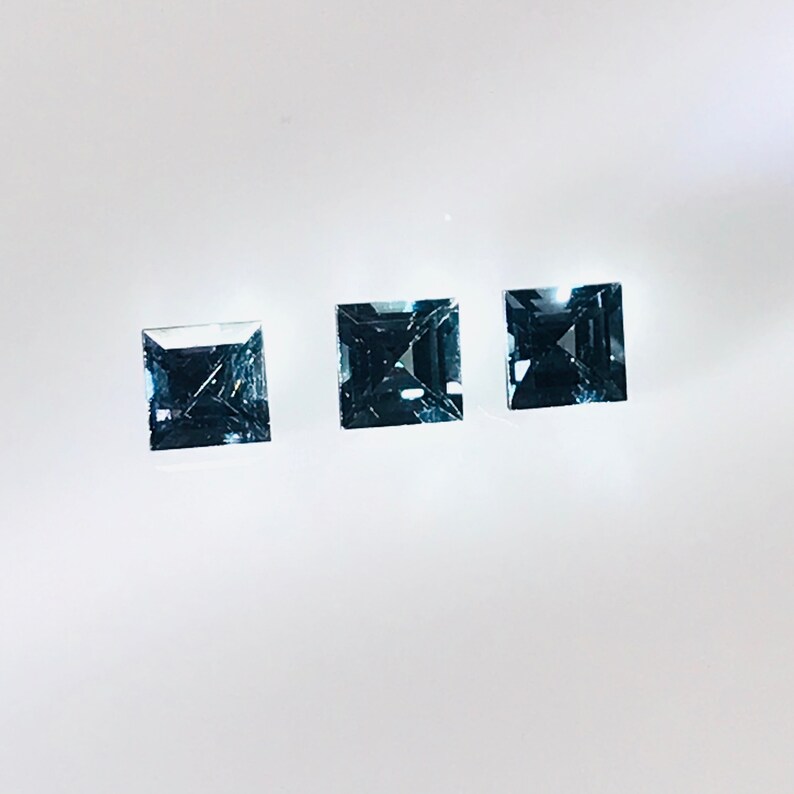 Blue Color Change Garnet, Square Cut Garnet, 3 MM Garnet, Rare Color ...