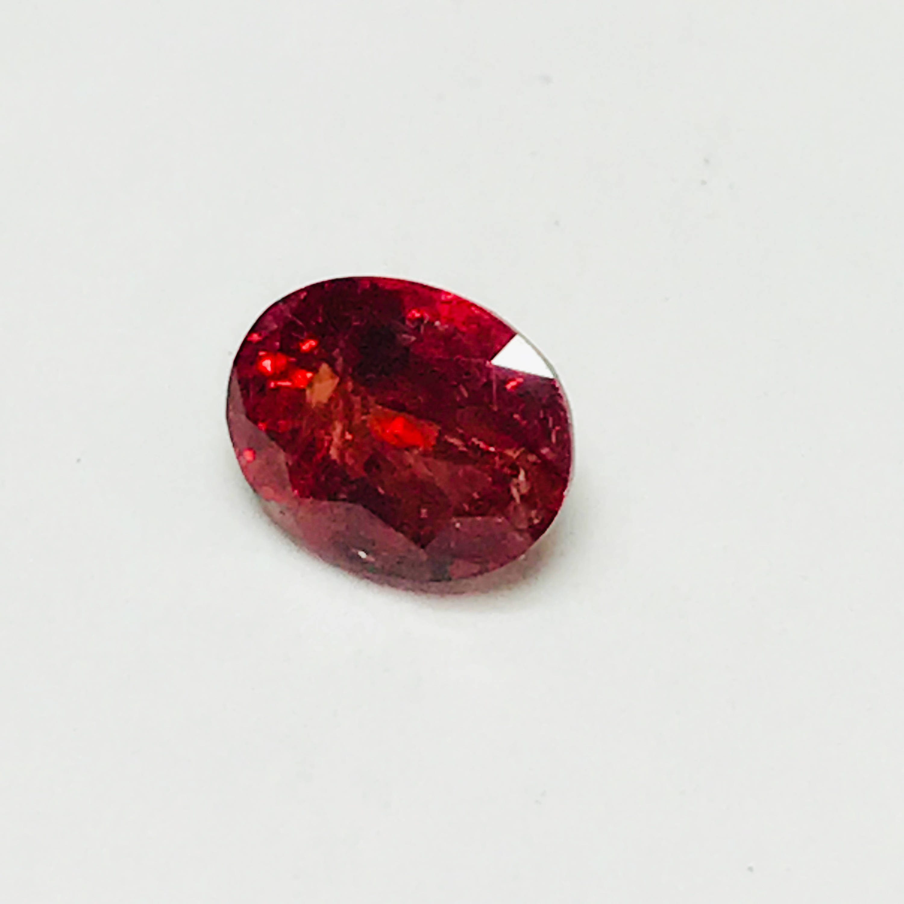 Ruby Oval Cut 8.75x6.86 Mm, 2.38 Carats, Natural Corundum, Natural Ruby ...