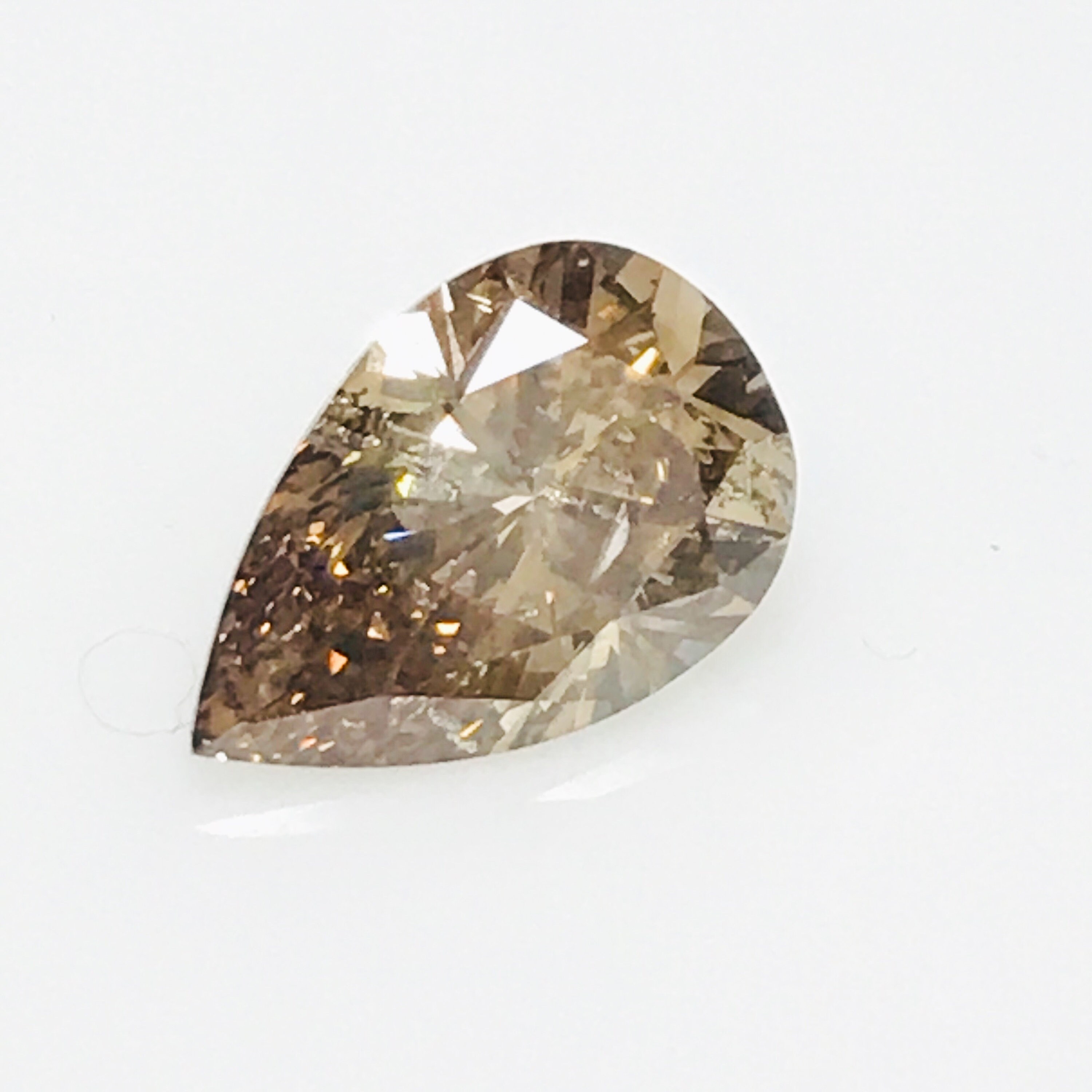 Fancy Brown Diamond Pear Shape 10x6.5 Mm, 1.73 Carats, Natural Fancy ...