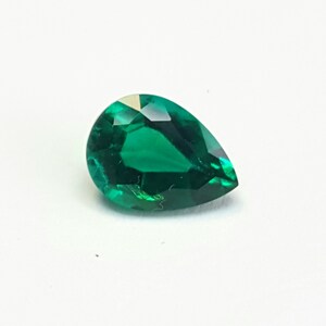 Created Emerald 6X8 Mm, Pear Shape, Lab Created, Top Quality Cut, Green ...