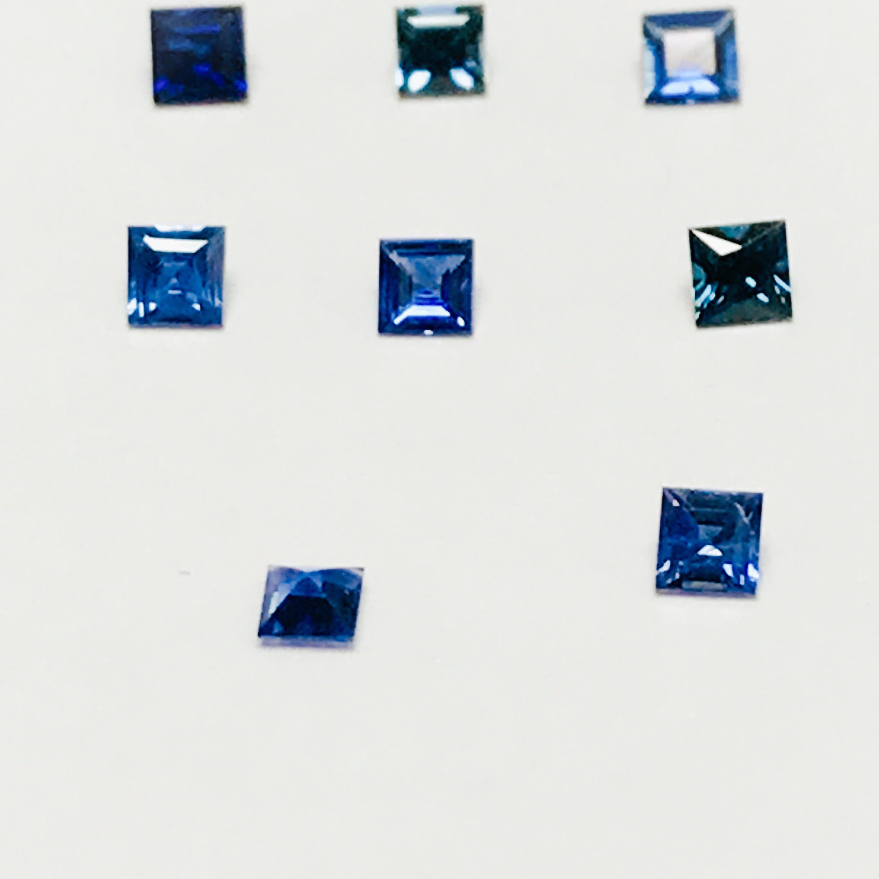 2.25 Mm Blue Sapphire Square Cut Natural Blue Sapphire High - Etsy