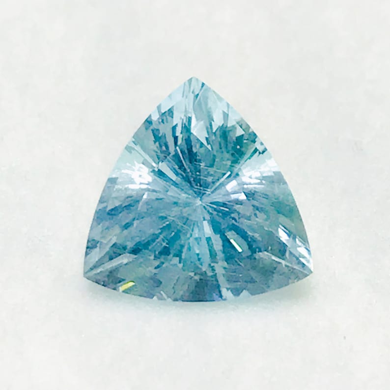 4.58 Carat Aquamarine Natural Beryl Trillion Cut Aquamarine - Etsy Israel
