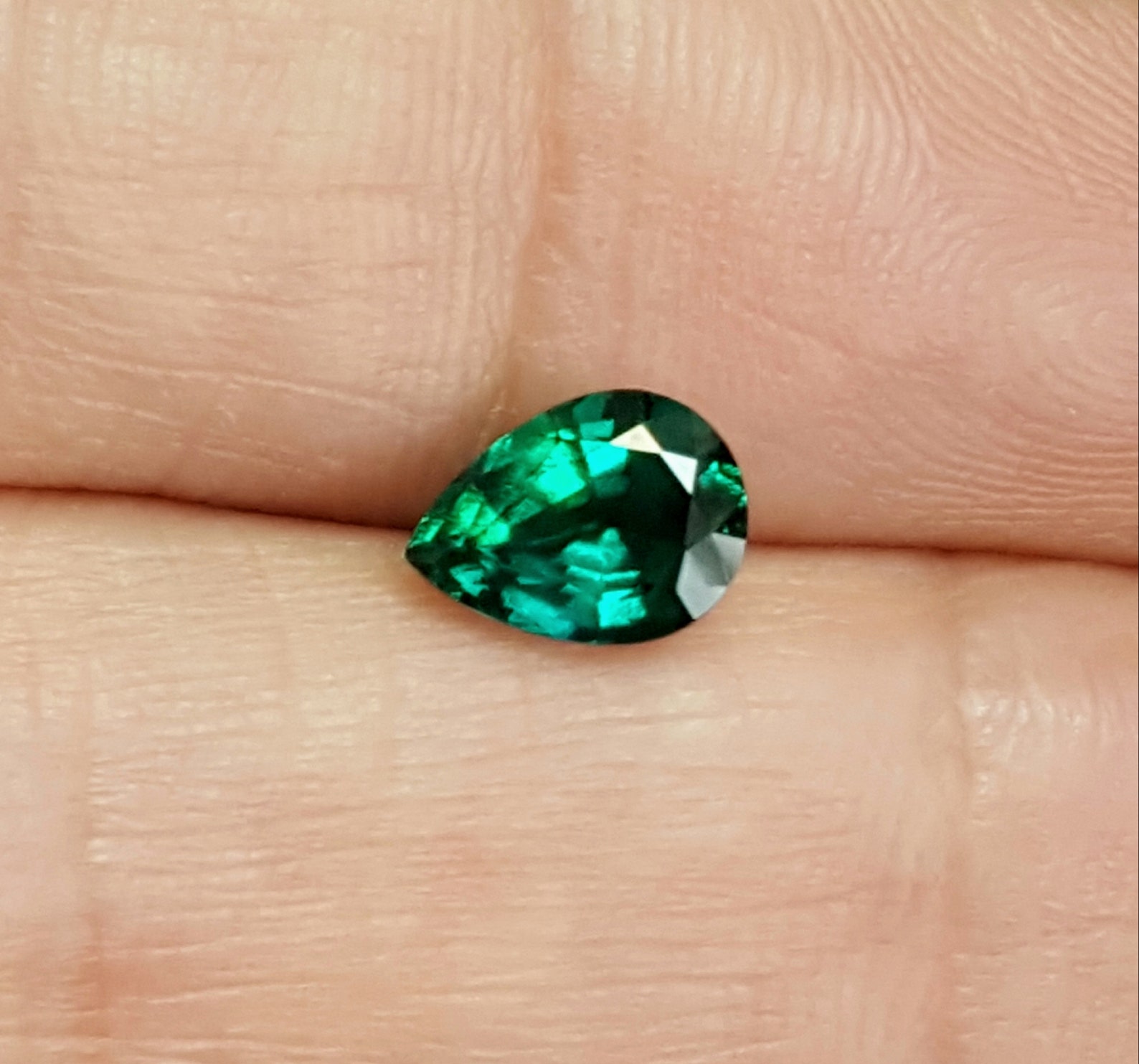 Created Emerald 6X8 Mm, Pear Shape, Lab Created, Top Quality Cut, Green ...