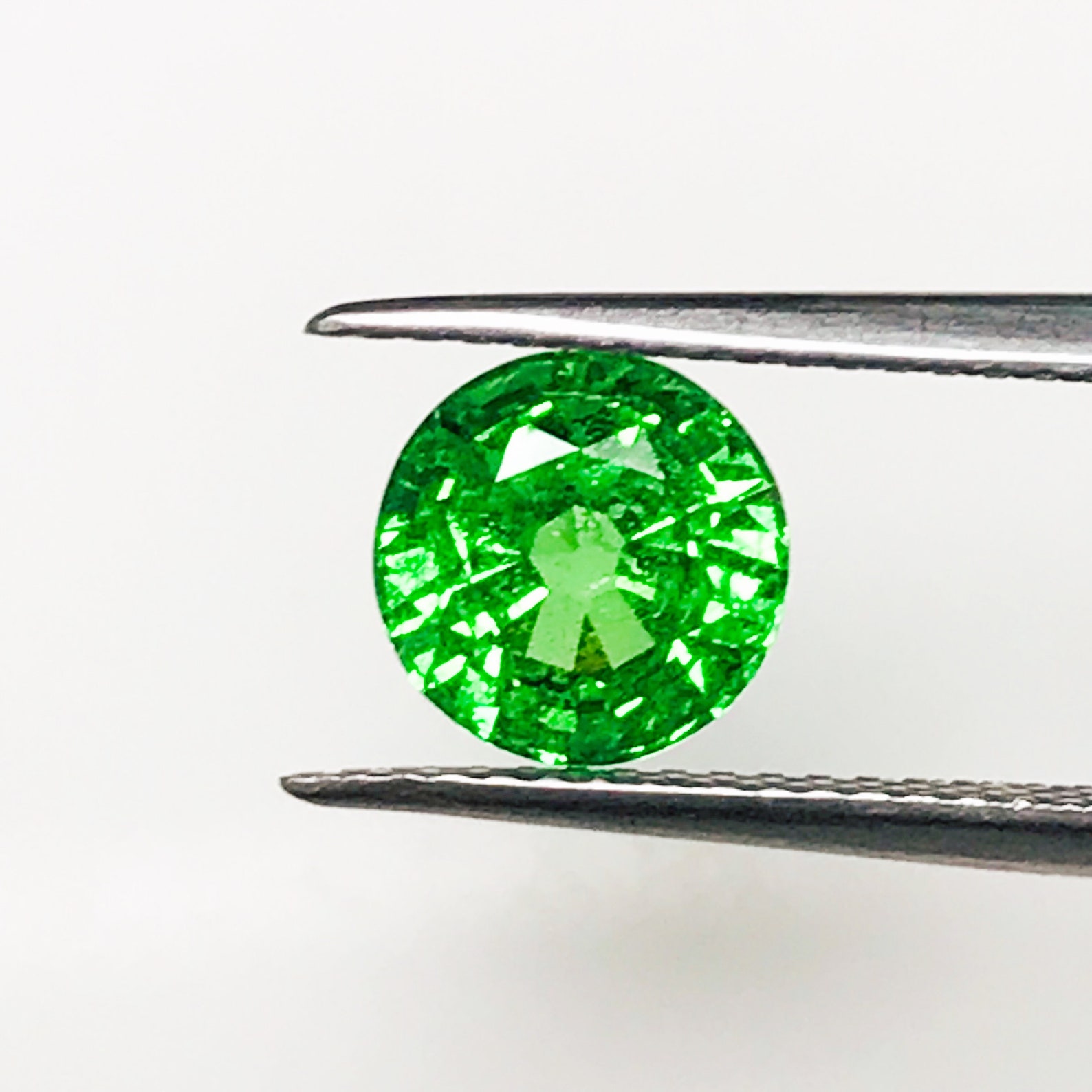 Tsavorite Garnet, Round Cut Garnet, 2 Carat Garnet, Green Garnet ...